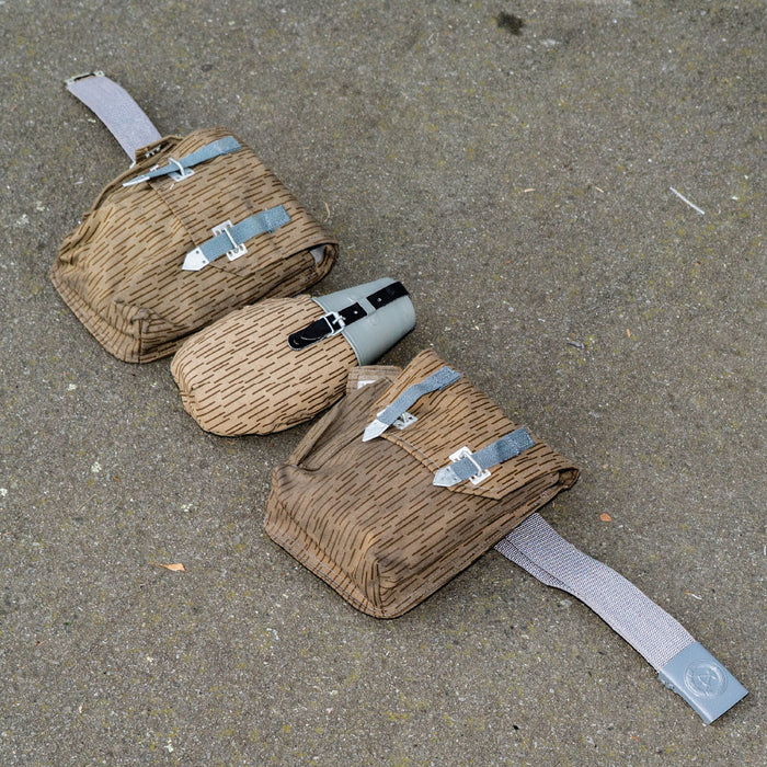 East German Rain Camo Canteen Set - East German Army Surplus - Canteens ...