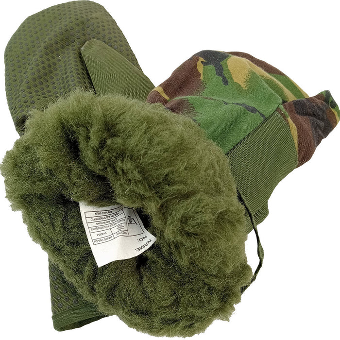 British Army DPM Lined Mittens - British Army Surplus - Mittens