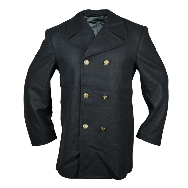 Italian Navy Wool Pea Coat - Italian Army Surplus - Great Coats