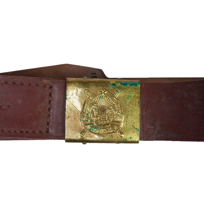 Romanian Army Leather Belt - Romanian Army Surplus - Belts